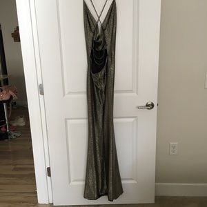 GoJane | Dresses | Show Stopper Shine And Shimmer Strappy Cowl Maxi ...